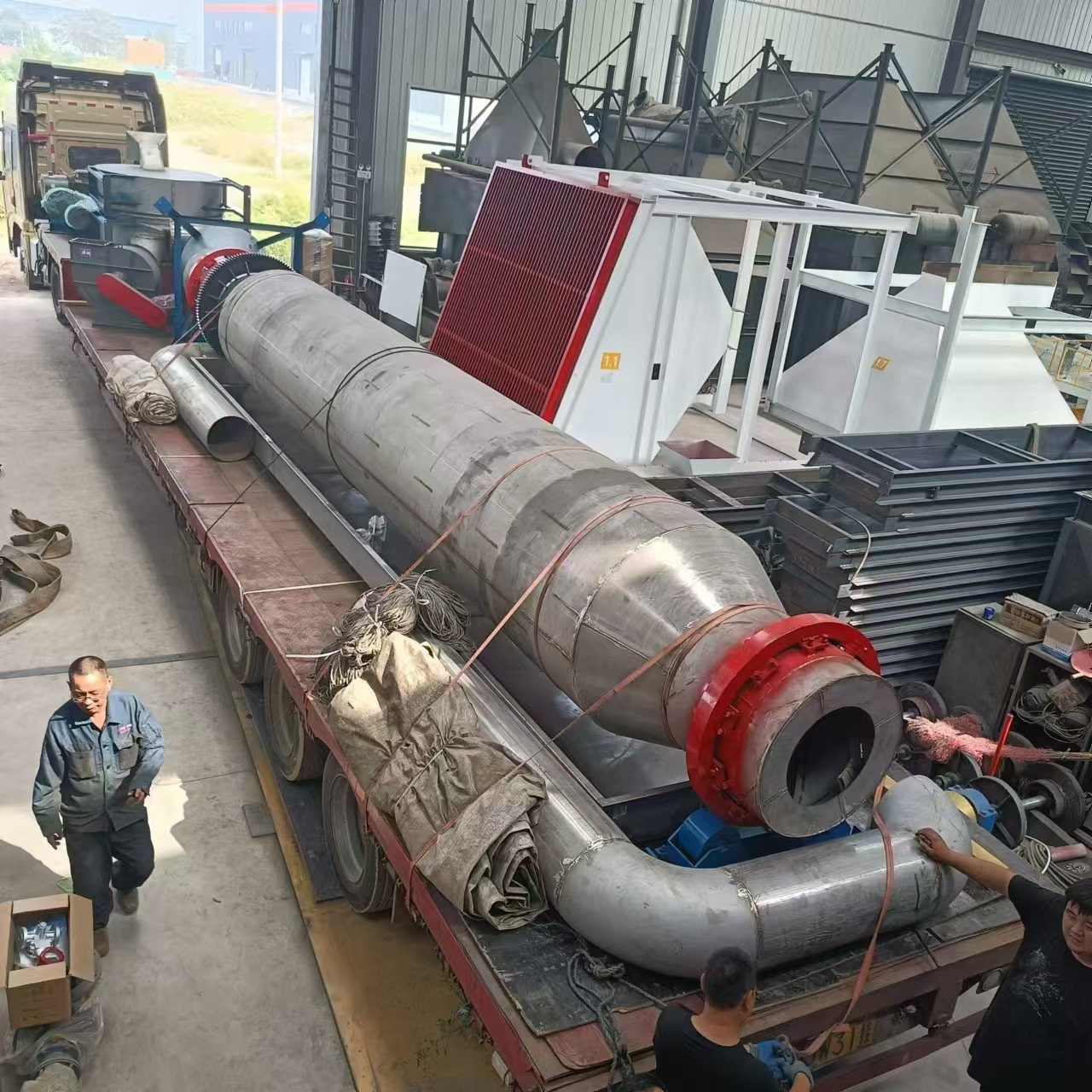 Efficient Induction Heating Plant For Rotary Dryer And Rotary Kiln